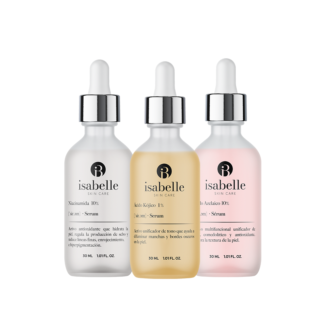 Trinidad del Skincare (Niacinamida + Azelaico + Kójico) – Isabelle